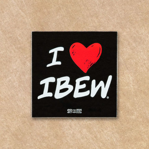 I Love IBEW Decal | IBEW Merchandise