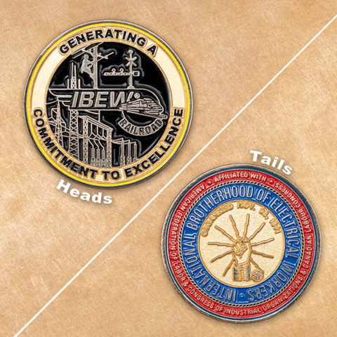 Railroad Challenge Coin | IBEW Merchandise